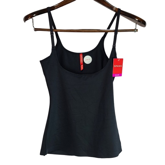 SPANX | Tops | Nwt Spanx Suit Your Fancy Openbust Cami Black Stepin ...